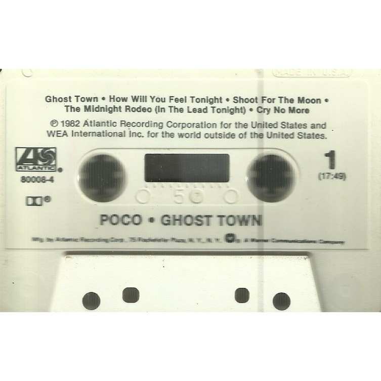 Ghost town by Poco, Tape with libertemusic - Ref:118391761