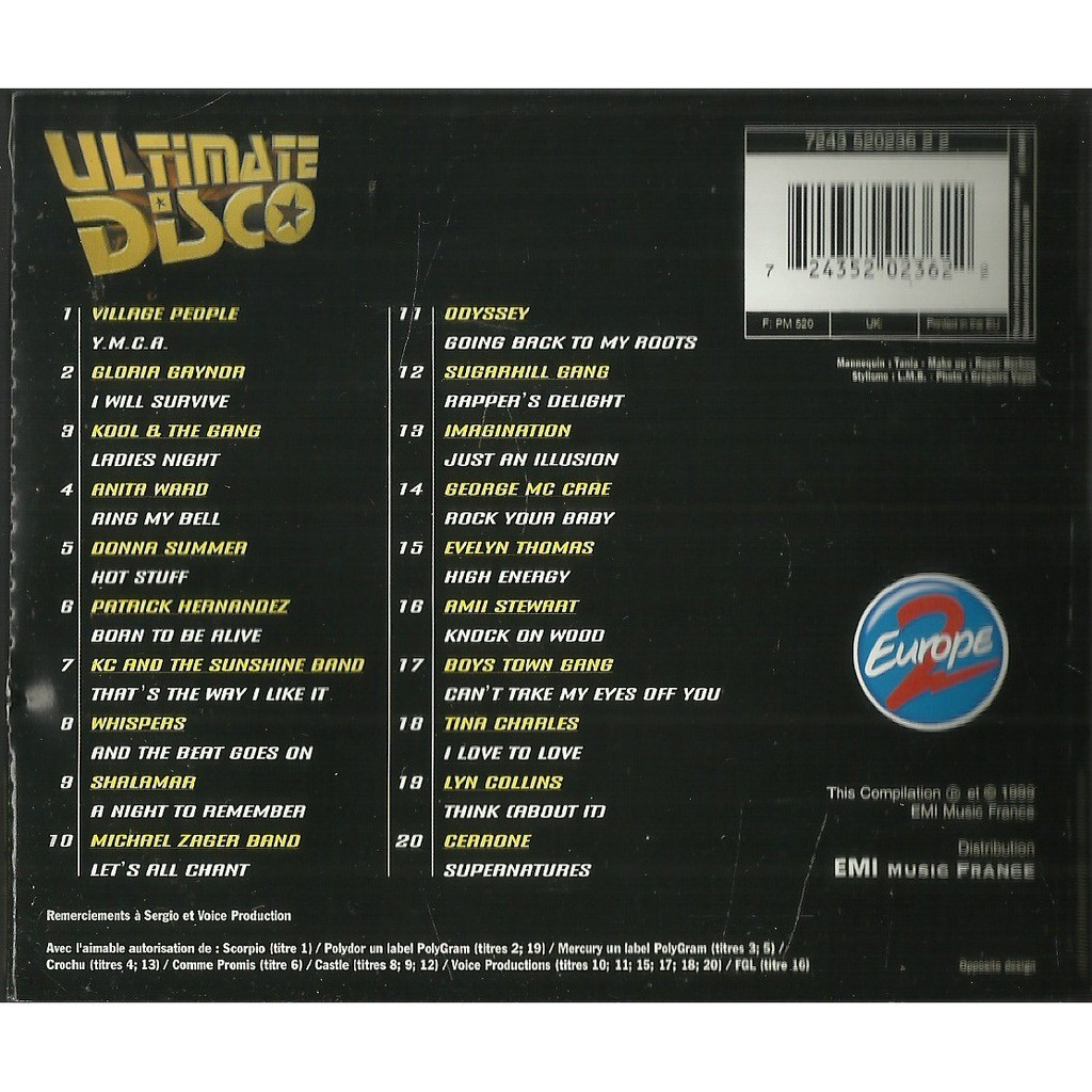 Ultimate disco de Compilation . Divers . Various Artists, CD chez ...