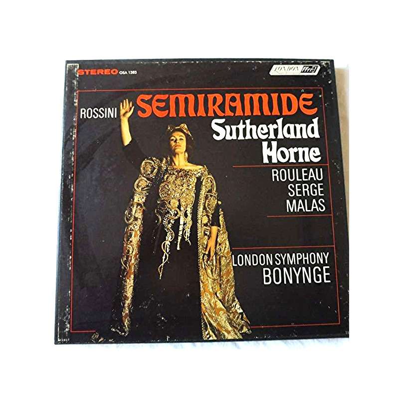 Rossini : semiramide - ( 3 lp set box booklet ) by Joan Sutherland ...