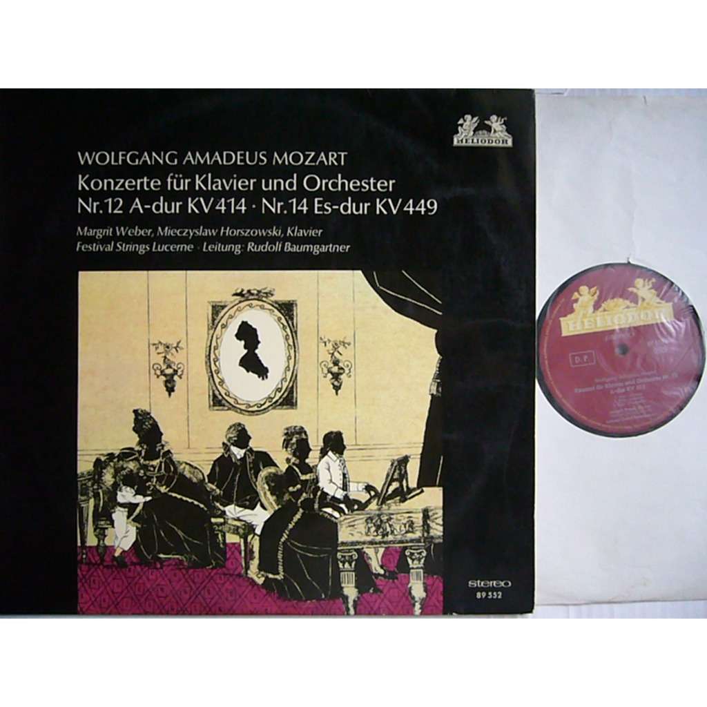 Mozart piano concertos #12 & 14 baumgartner germany heliodor st 89 552 ...