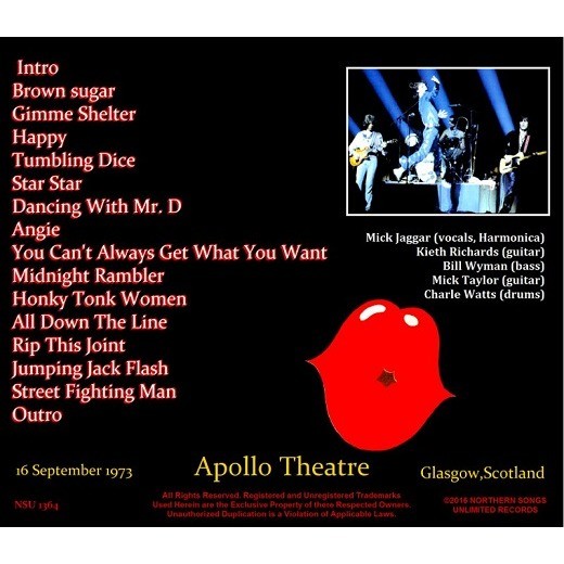 Live at the apollo theatre in glasgow scotland 1973 ltd cd by The ...