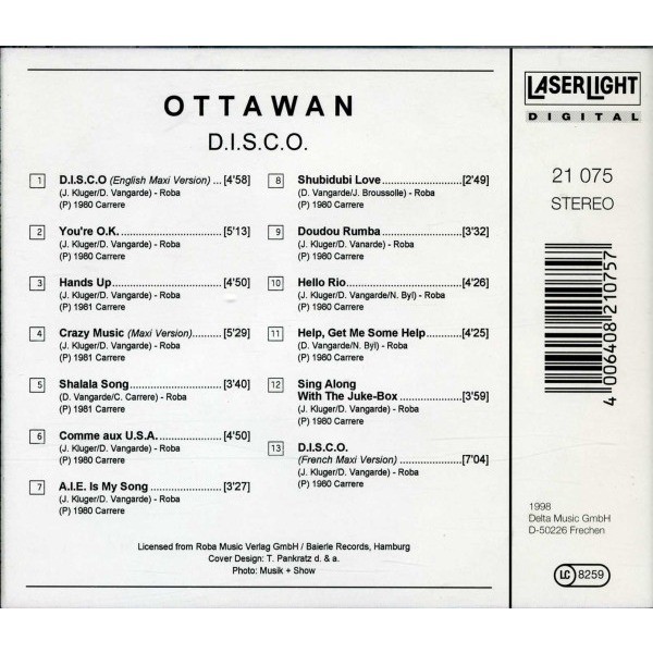 D*i*s*c*o by Ottawan, CD with minkocitron - Ref:118513809