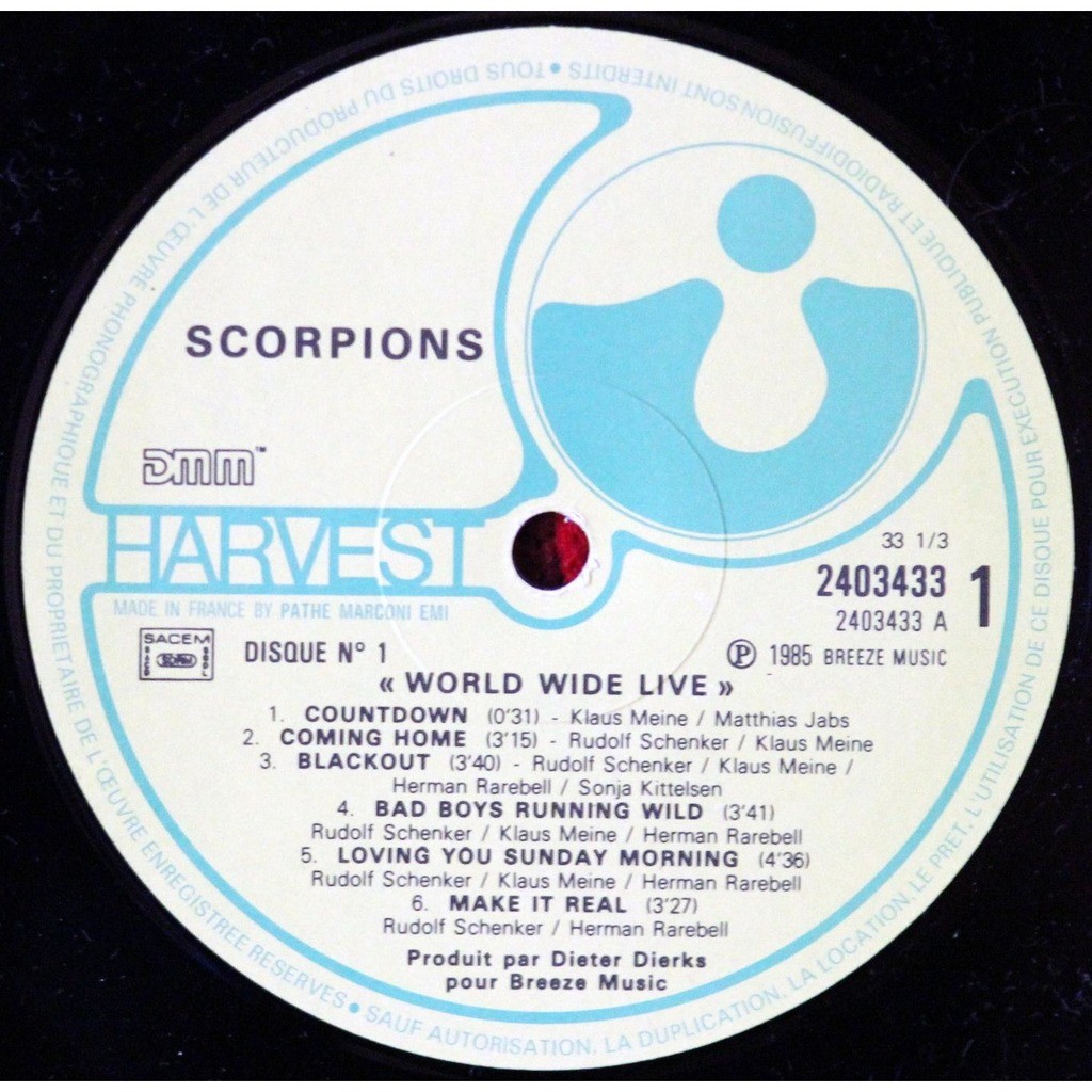 World wide live by Scorpions, LP Gatefold with godsave4 - Ref:118601616