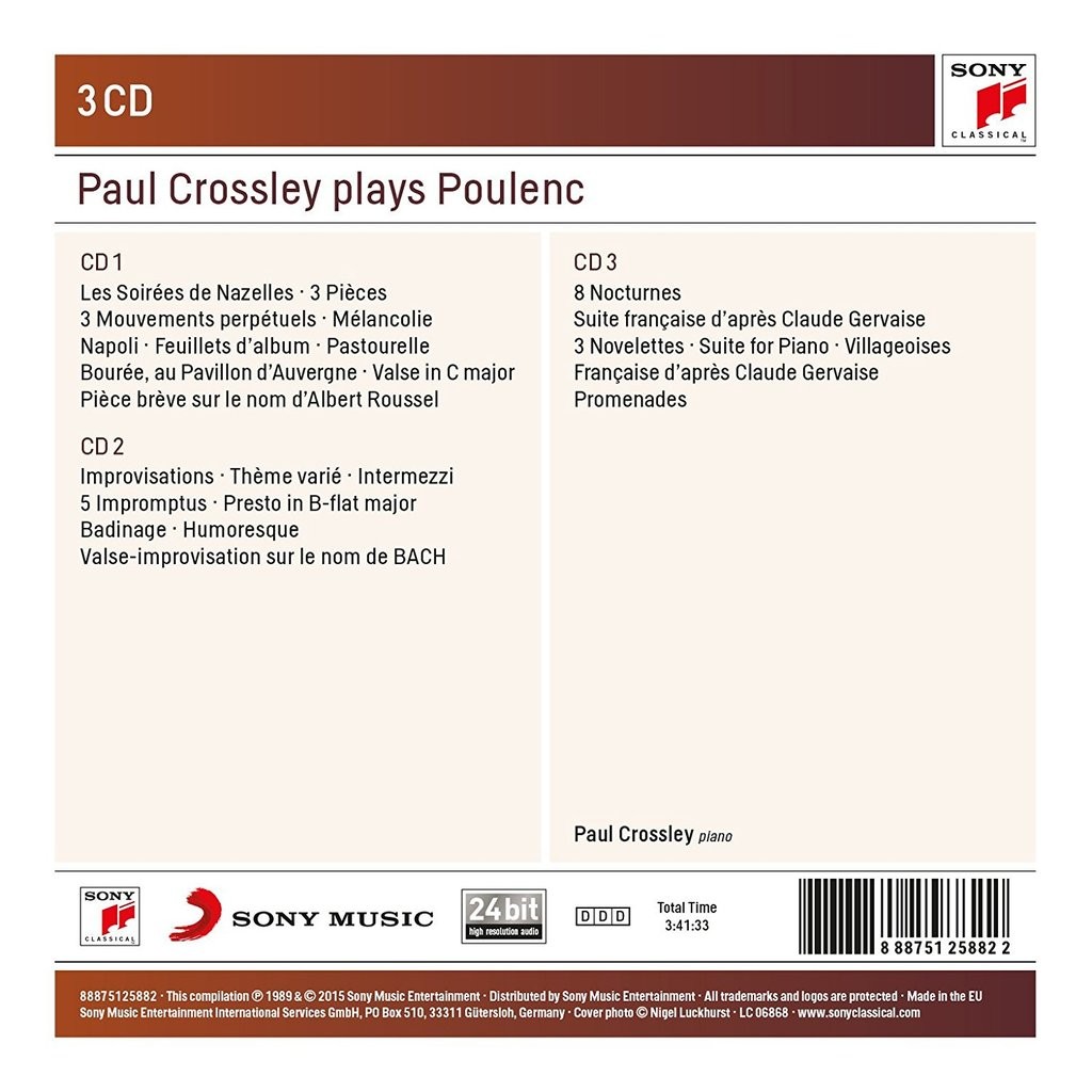 The complete music for solo piano / paul crossley (piano) de Poulenc ...