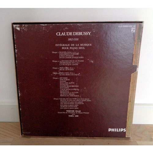Debussy complete piano works by Werner Haas, LP x 6 with soulableta - Ref:118834912