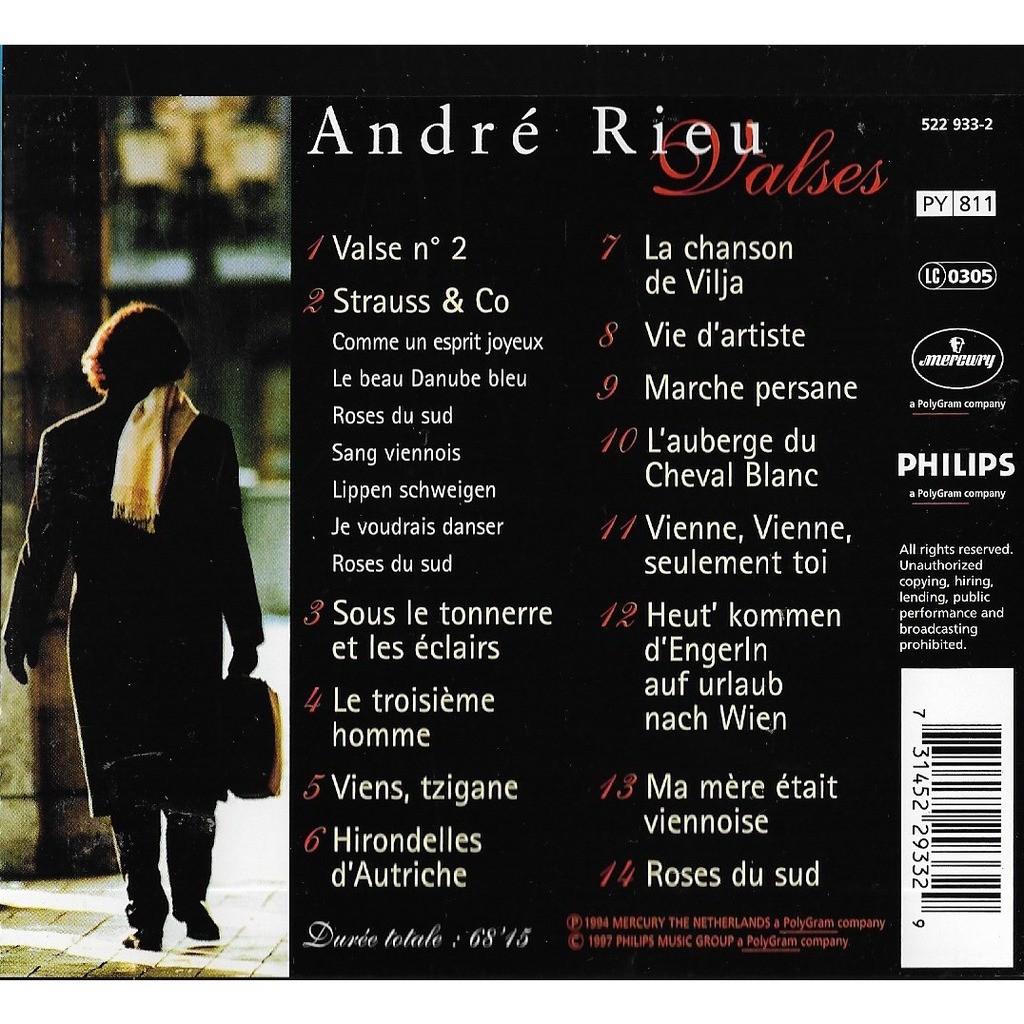 Valses by André Rieu, CD with libertemusic - Ref:118842526