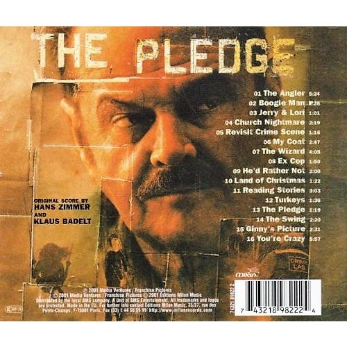 The pledge (original motion picture soundtrack) by Hans Zimmer / Klaus ...