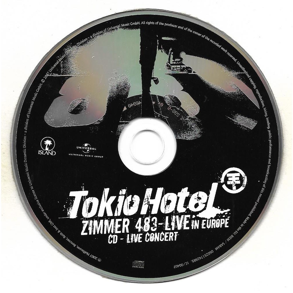 Zimmer 483 live in europe by Tokio Hotel, DVD + CD with kawa84 - Ref ...