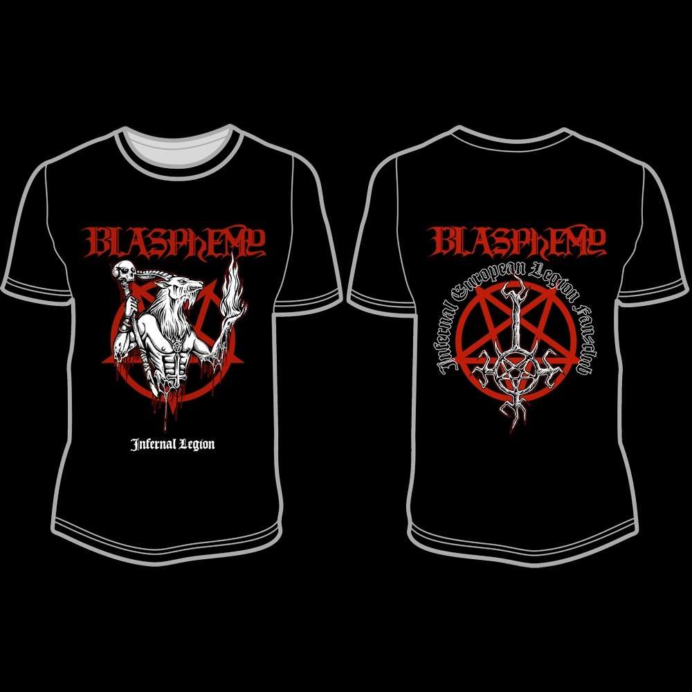 BLASPHEMY infernal legion, T-SHIRT for sale on osmoseproductions.com
