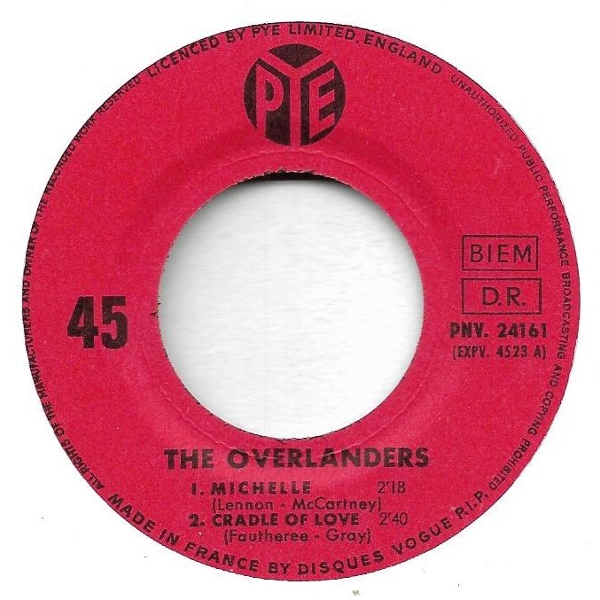 Michelle de Overlanders (The) / Beatles, EP chez kawa84 - Ref:118966055