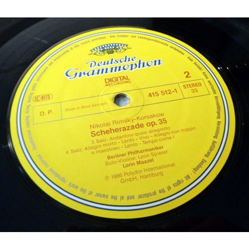 Rimsky korsakov scheherazade de Lorin Maazel, 33 1/3 RPM con soulableta ...