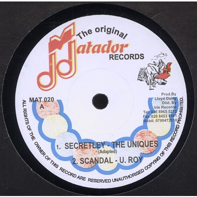 The Uniques / U-Roy / Joy & Lloyd secretly, 10 inch for sale on SofaRecords