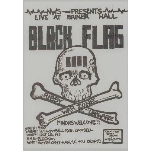 Briner hall oct. 23 1981 (usa ltd original punk promo concert poster ...