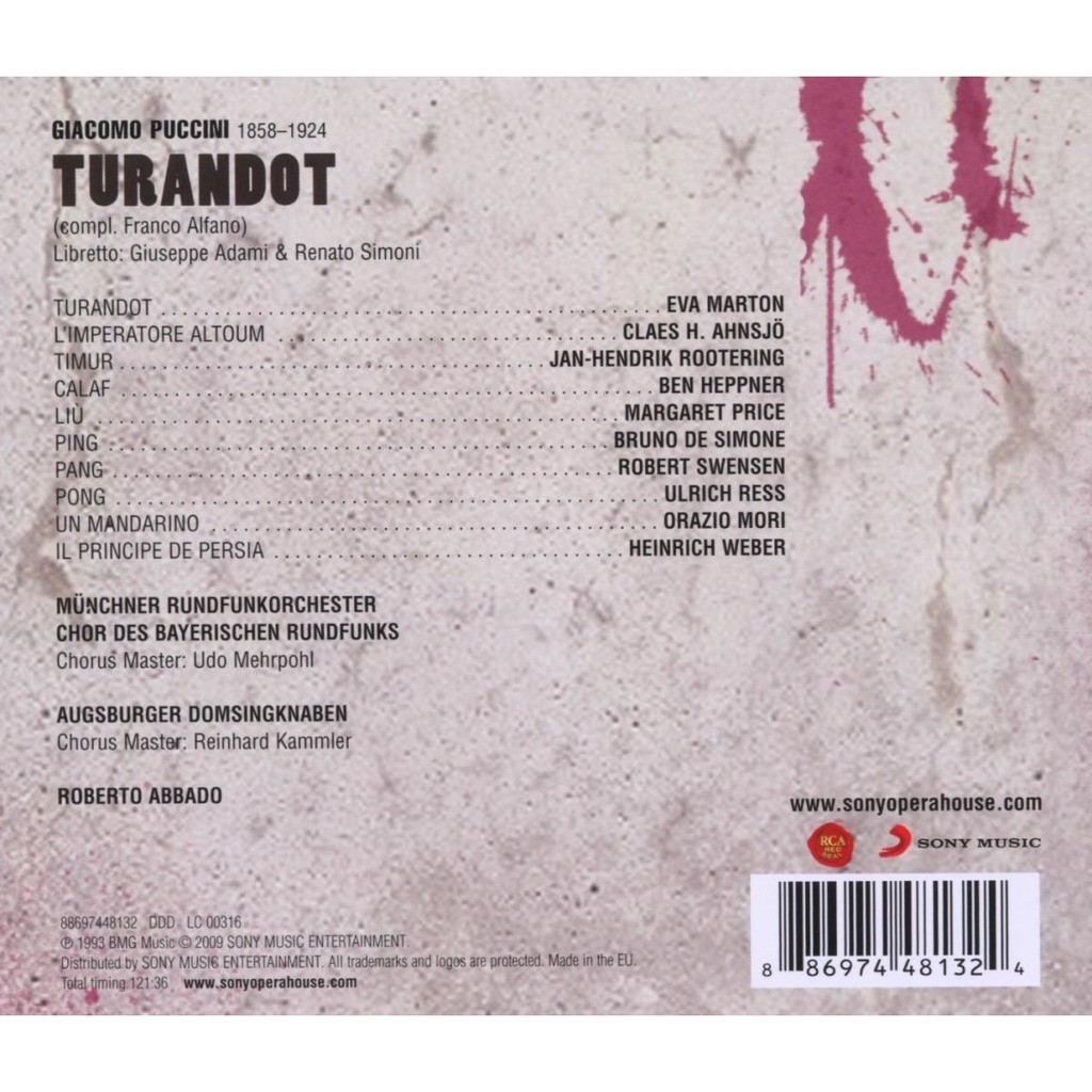 Turandot / roberto abbado de Puccini, Giacomo, CD x 2 chez melomaan ...