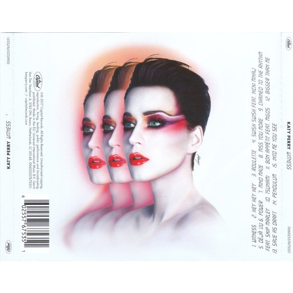 Witness by Katy Perry, CD with kamchatka - Ref:119013313