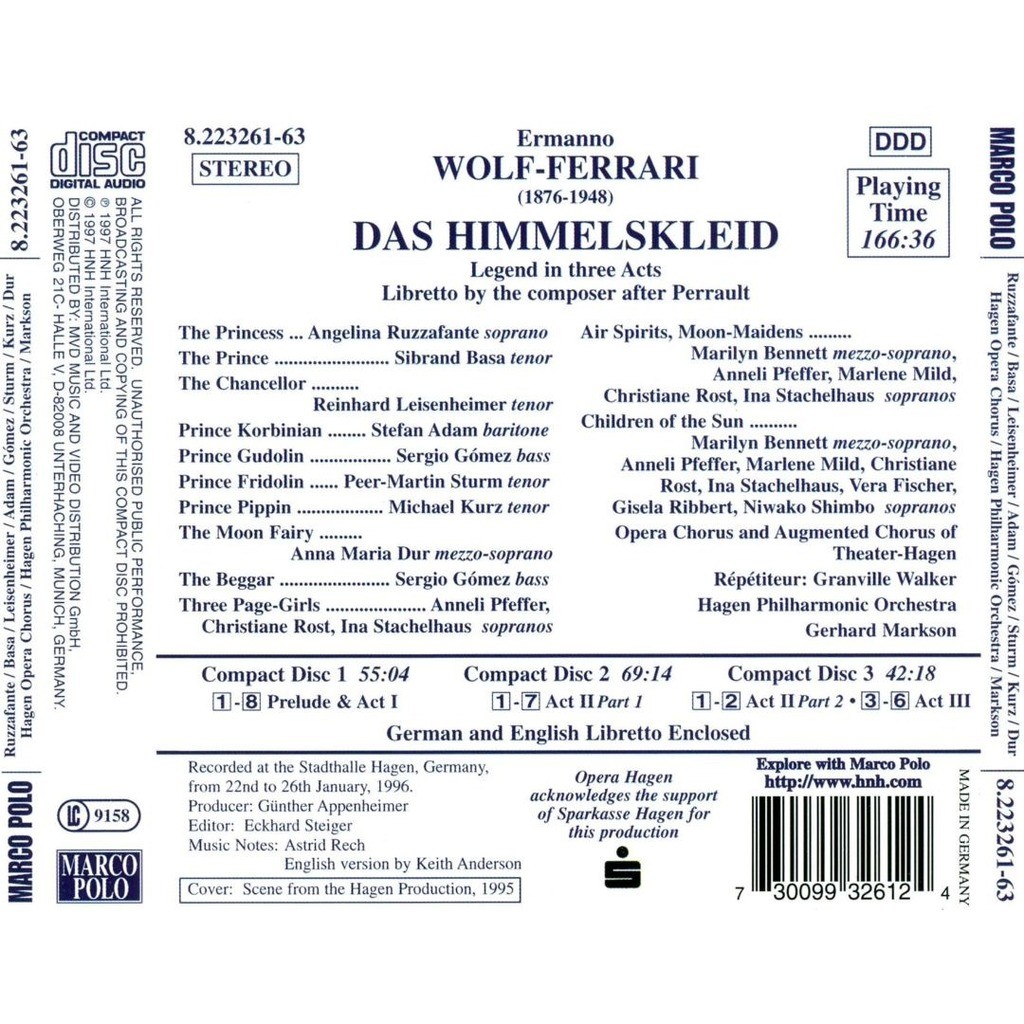 Das himmelskleid / gerhard markson de Wolf-Ferrari, Ermanno (1876-1948 ...
