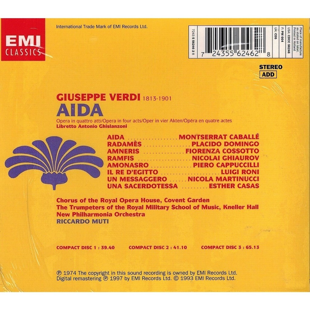 Aida / riccardo muti - Verdi, Giuseppe - ( CD3枚 ) - 売り手： melomaan - Id ...