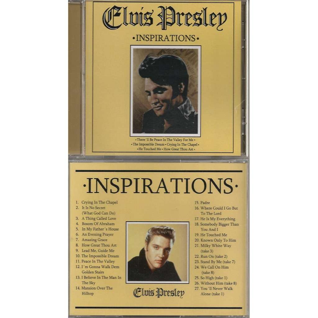 1 cd inspirations 20 songs + 6 outtakes by Elvis Presley, CD with ...