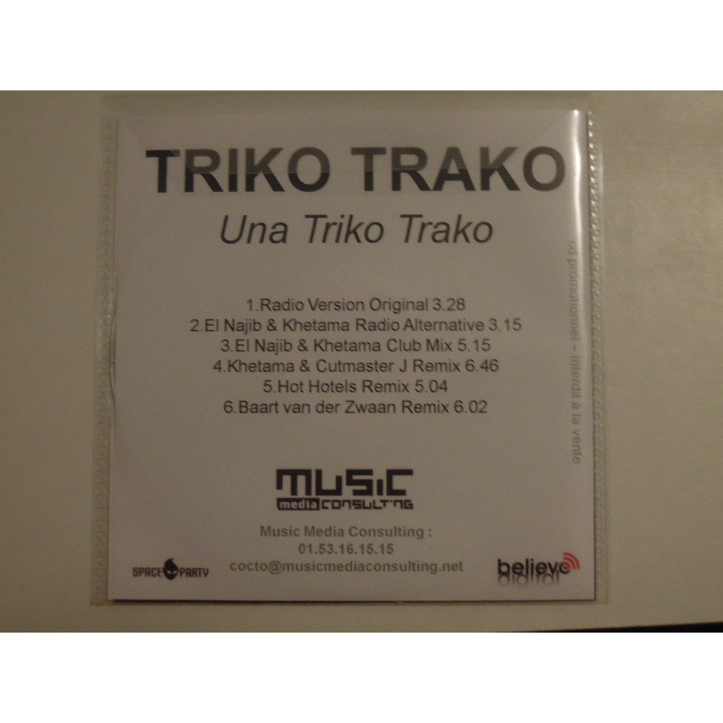 Una triko trako promo 6 tracks by Triko Trako, MCD with pitouille - Ref ...