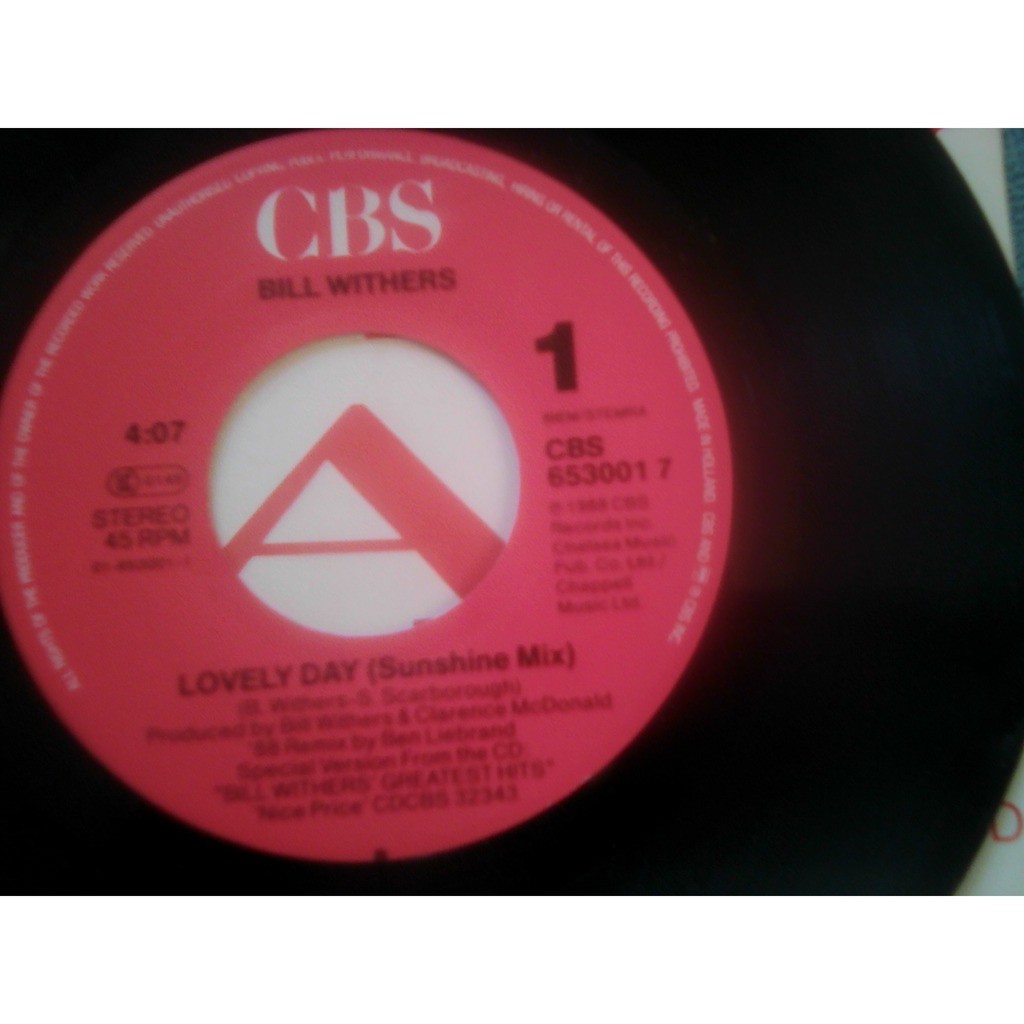 Bill withers - lovely day (sunshine mix) (7, single) by Bill Withers ...