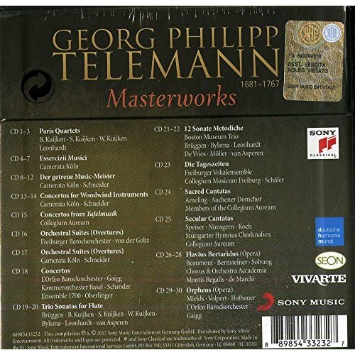 Masterworks / various artists by Telemann, Georg Philipp, CD box with ...