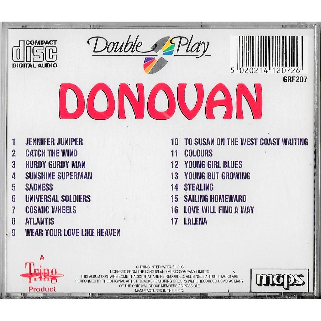 Donovan greatest hits - double play by Donovan, CD with minkocitron ...