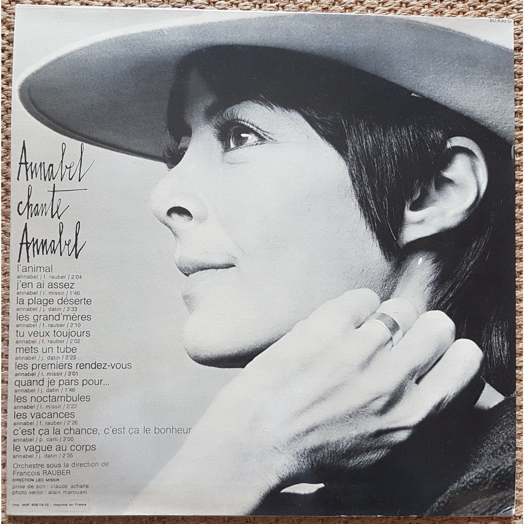 Annabel 71 de Annabel Buffet - ( Bernard Buffet ), 33T chez neil93 ...