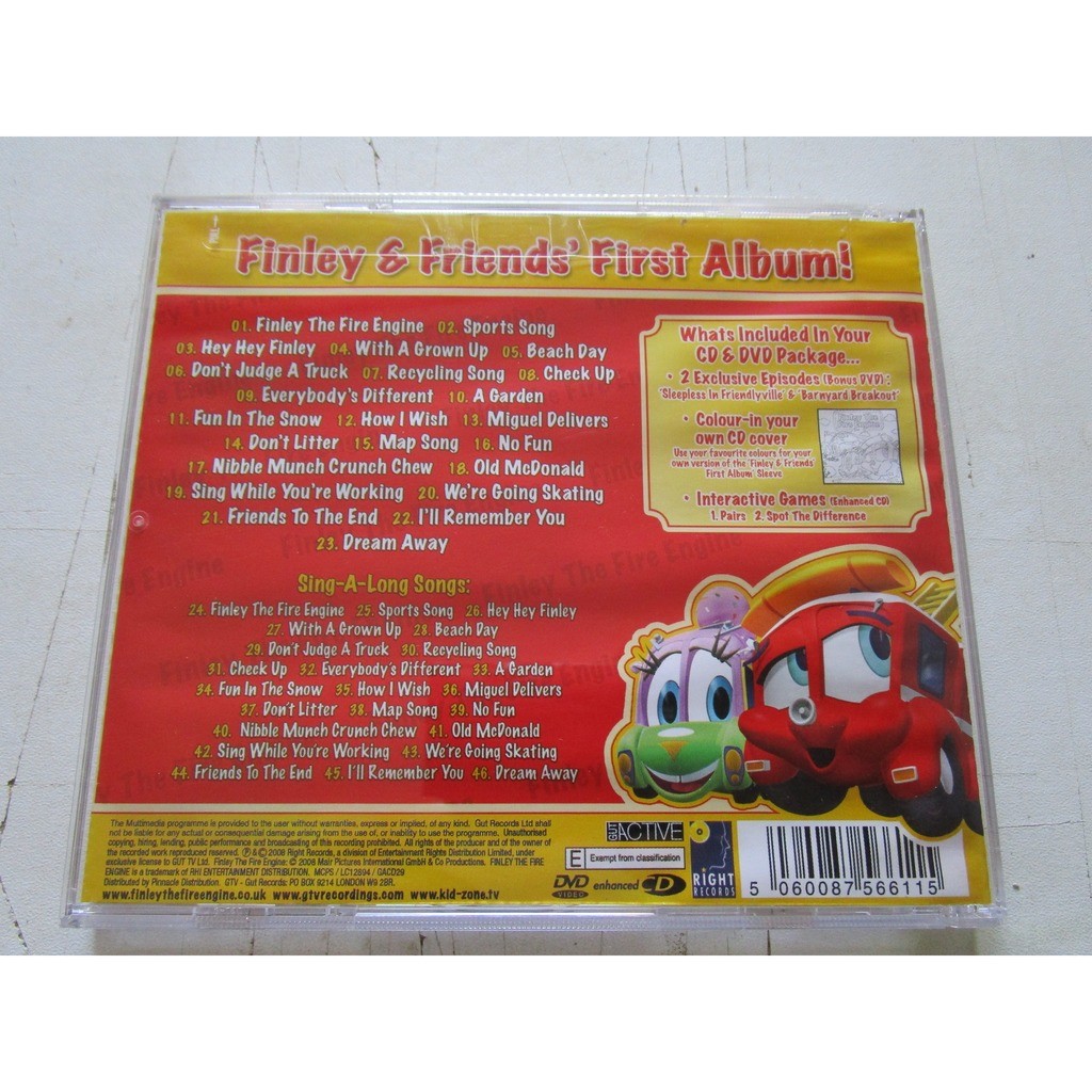Finley the fire engine by Cd + Dvd, CD x 2 with vinylesretro - Ref ...