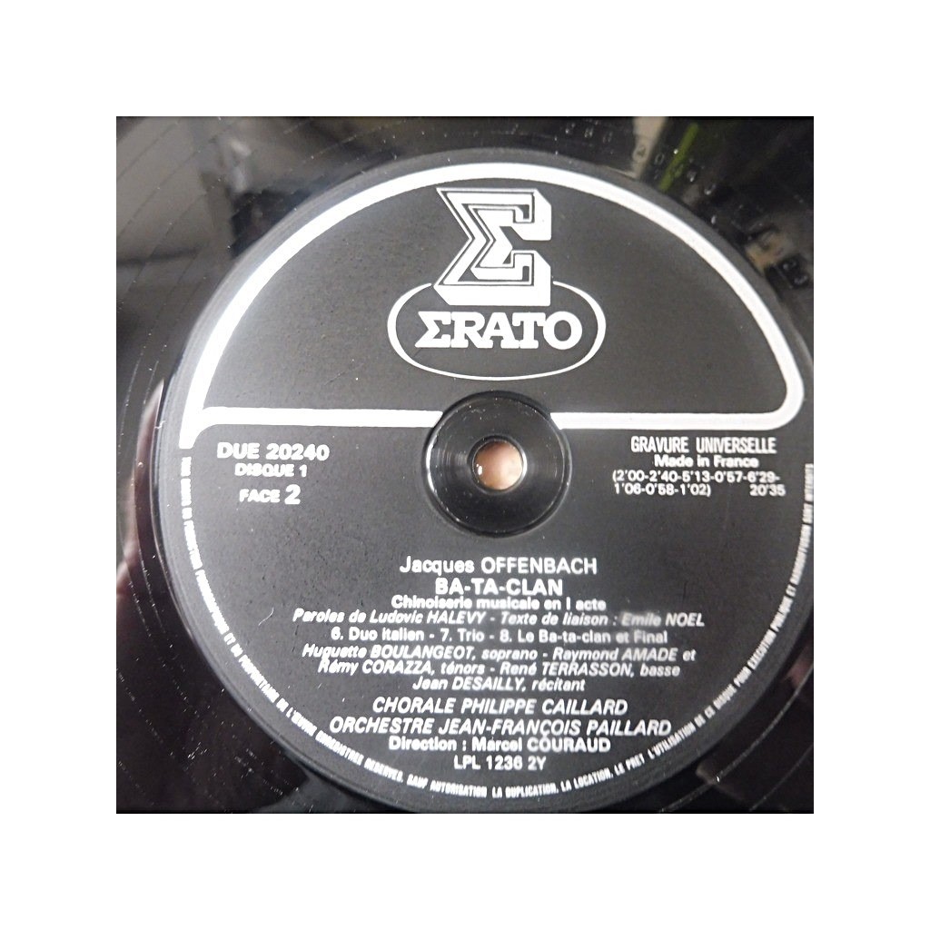 Offenbach : ba-ta-clan - les bavards - ( double lp 12 stéréo ) by ...