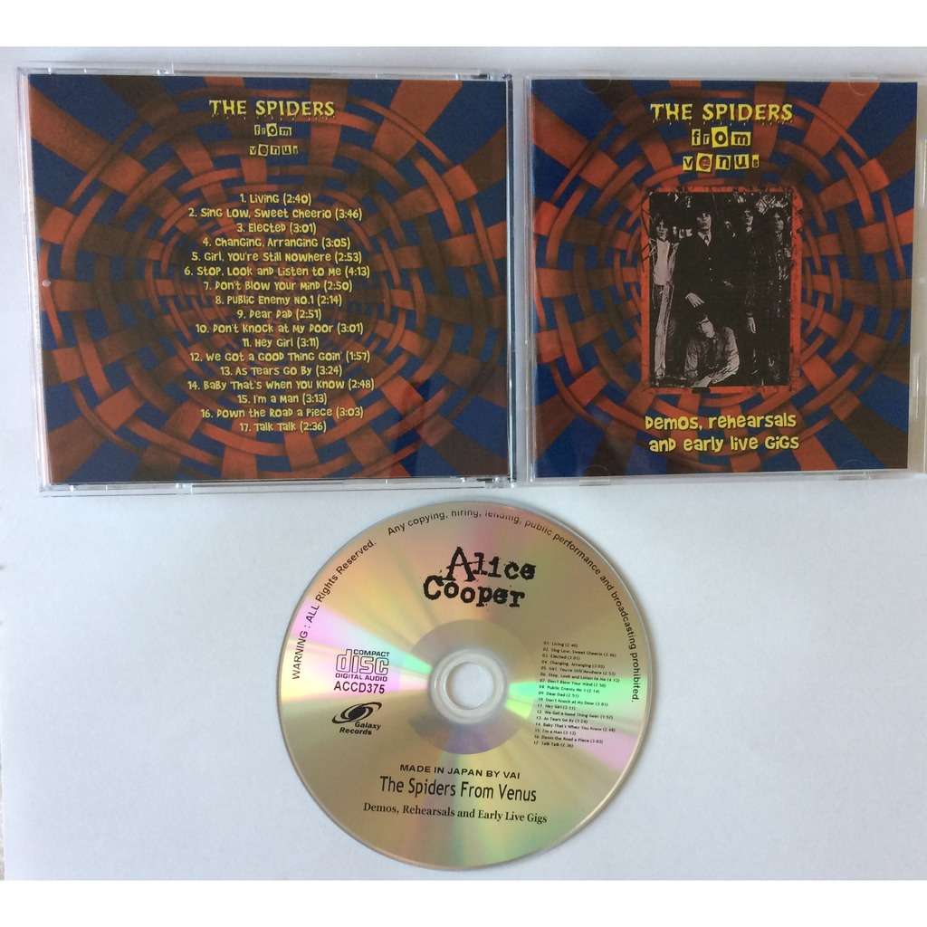 Early demos (the spiders from venus) by Alice Cooper, CD with ...