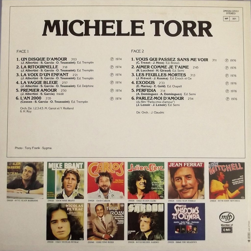 Un disque d'amour - michele torr by Michele Torr, LP with vinyl59 - Ref ...