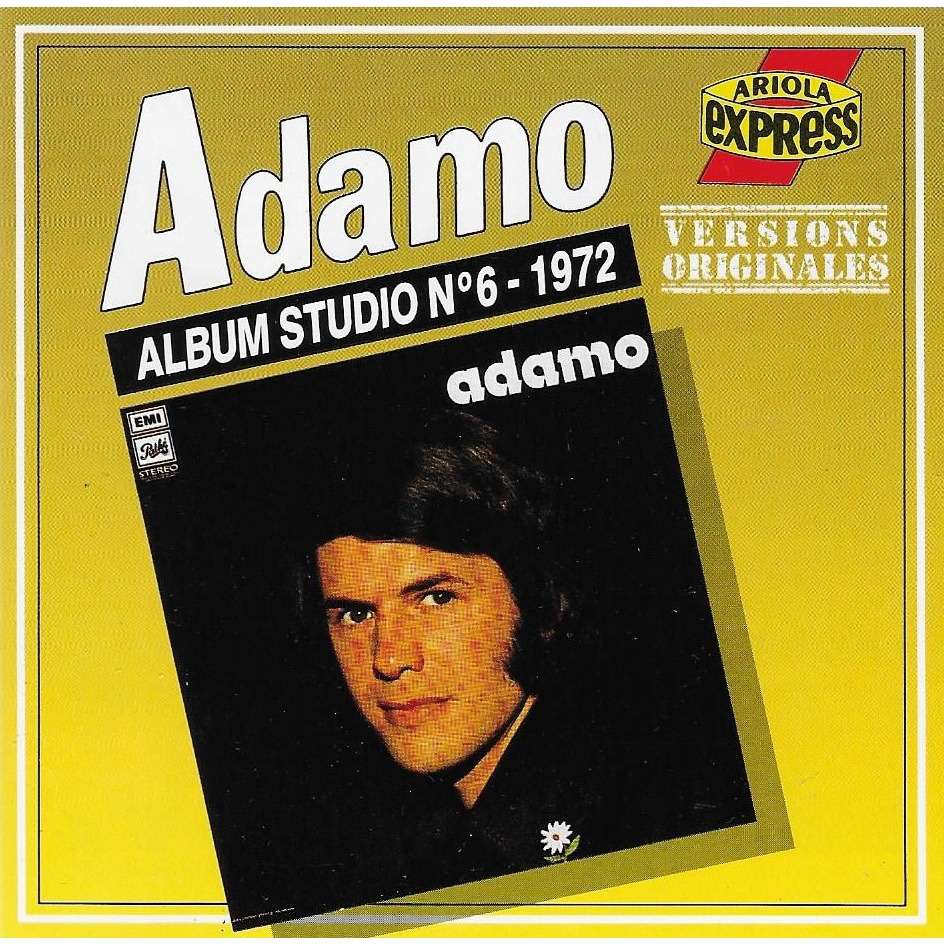 Adamo : album studio n°6 - 1972 by Salvatore Adamo, CD with minkocitron ...