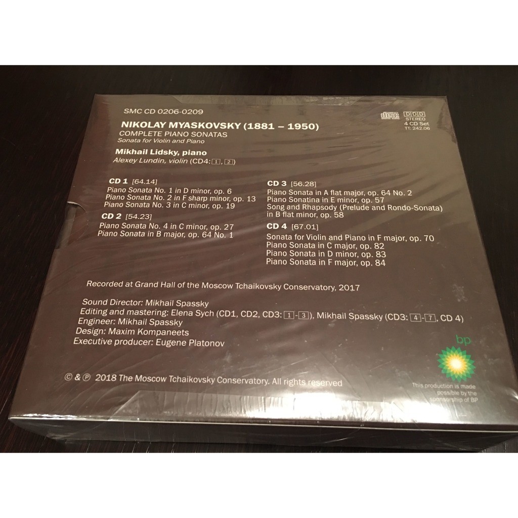 Nikolay myaskovsky complete piano sonatas box set 4 cds by Mikhail ...