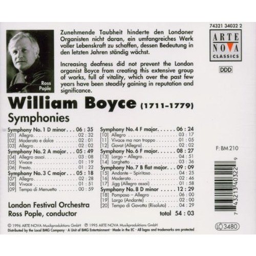 Symphonies / london festival orchestra, ross pople de Boyce, William ...