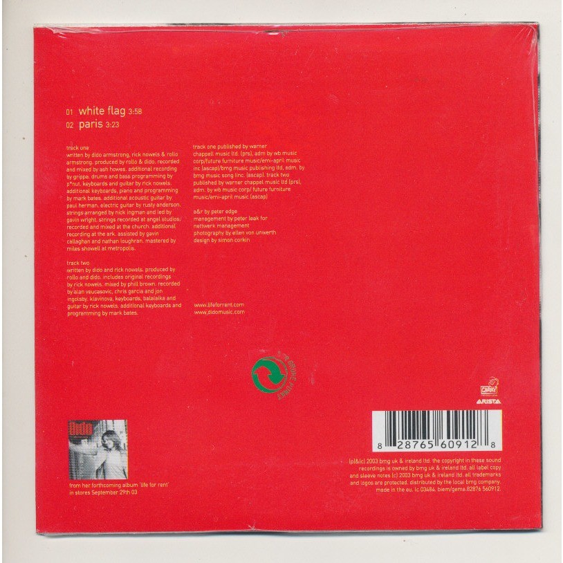 Dido White Flag Album Cover