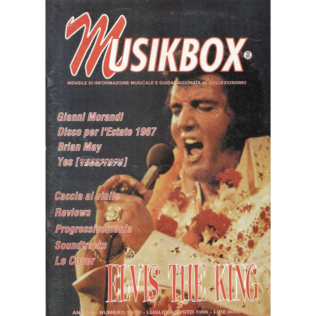 Musikbox (n.19/20 july-aug. 1998) (italian 1998 elvis front cover ...