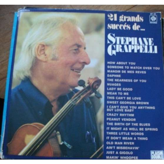 21 grands succes de stephane grappelli by Stephane Grappelli, LP ...