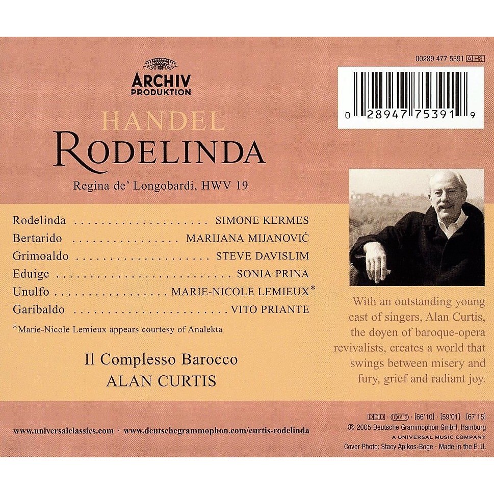 Rodelinda / marie-nicole lemieux, simone kermes, steve davislim, il ...