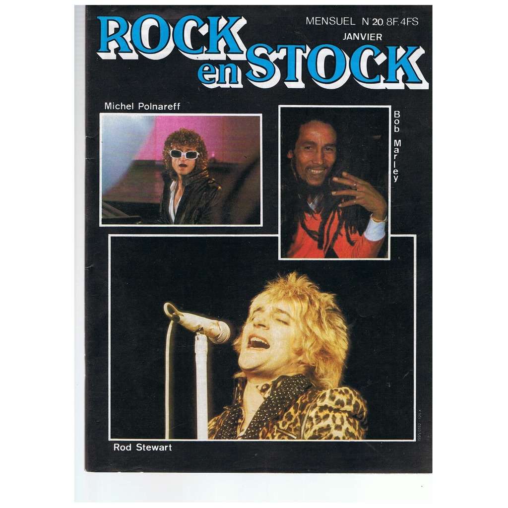 Rock en stock magazine n°20 janvier michel polnareff bob marley rod ...