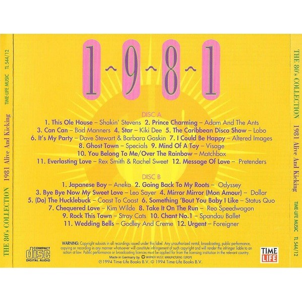 The 80's collection 1981 - alive and kicking - volume 2 - Shakin'Stevens / Stray Cats / Altered ...