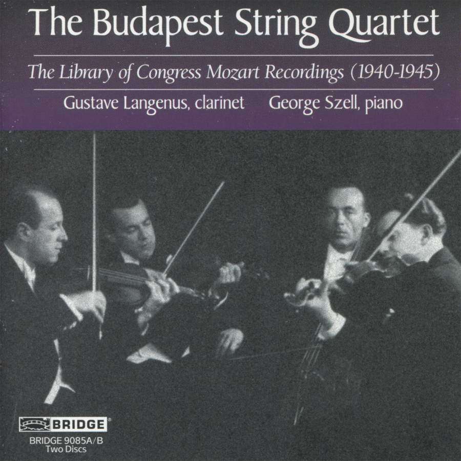 The library of congress mozart recordings (1940-45) / langenus, szell, budapest string quartet ...