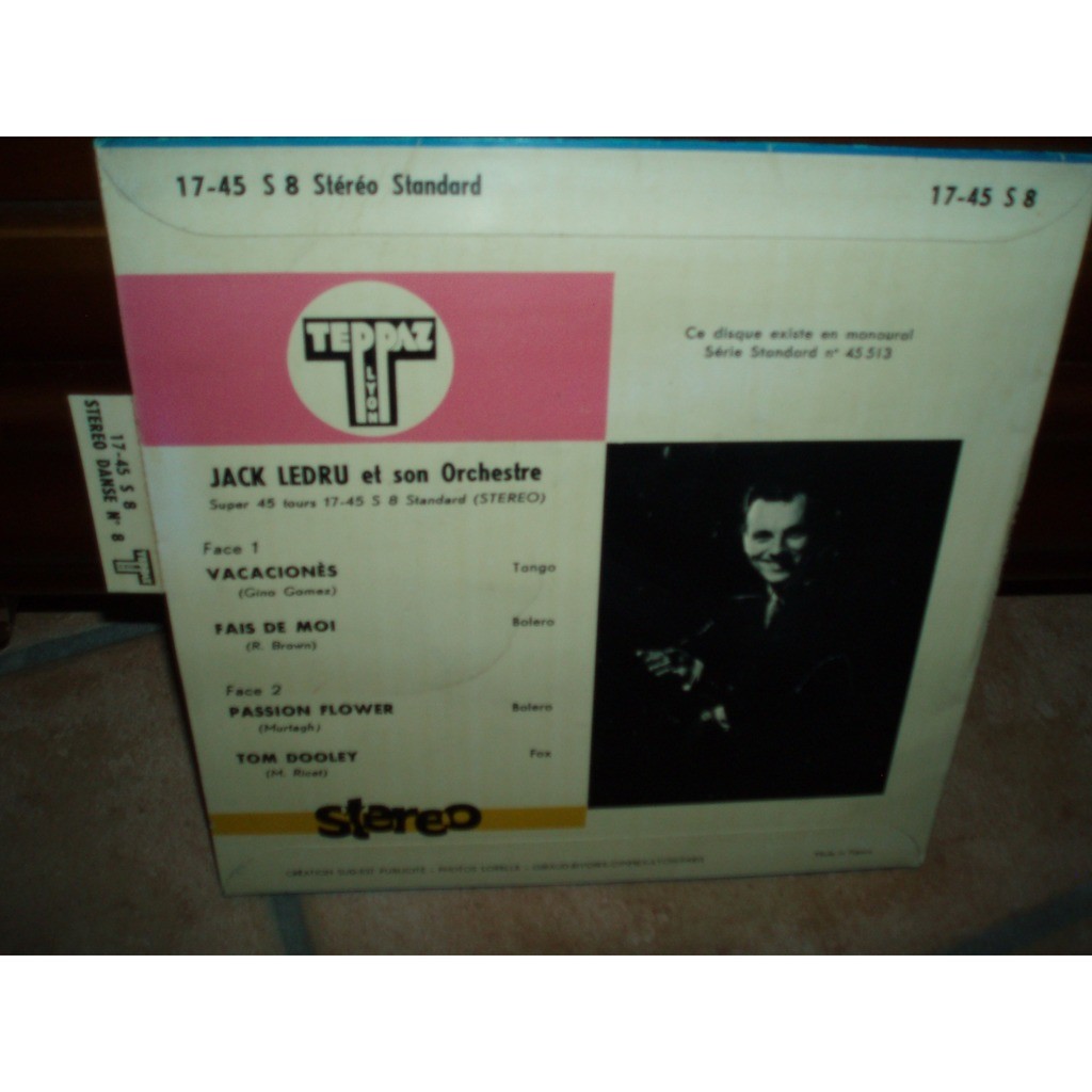 Stereo danse n°8 vacaciones +3n (avec languette et centreur) de Jack ...