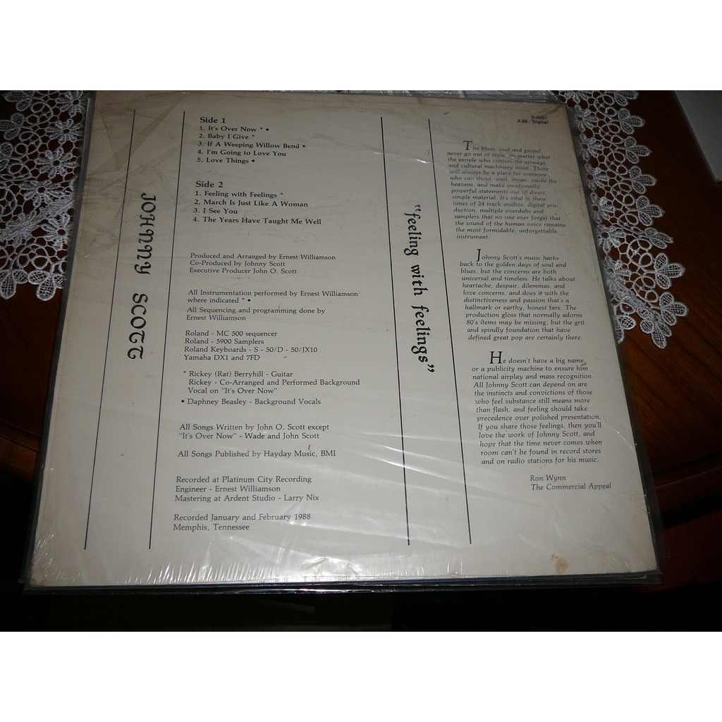 Feeling with feelings de Johnny Scott, 33T chez bruno30 - Ref:119483944