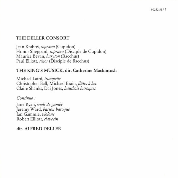 Purcell : king arthur de Deller Consort &Choir, The King'S Musick, A ...
