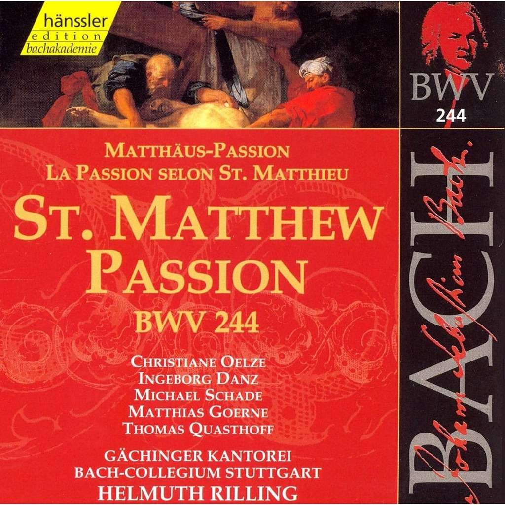 Edition bachakademie vol 74 - matthäus-passion / stuttgart bach ...