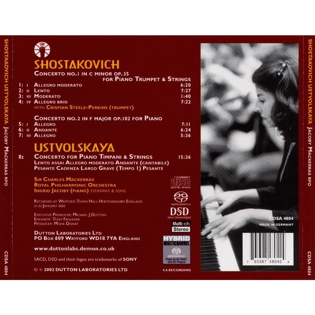 Piano concertos / ingrid jacoby, royal philharmonic orchestra, charles ...