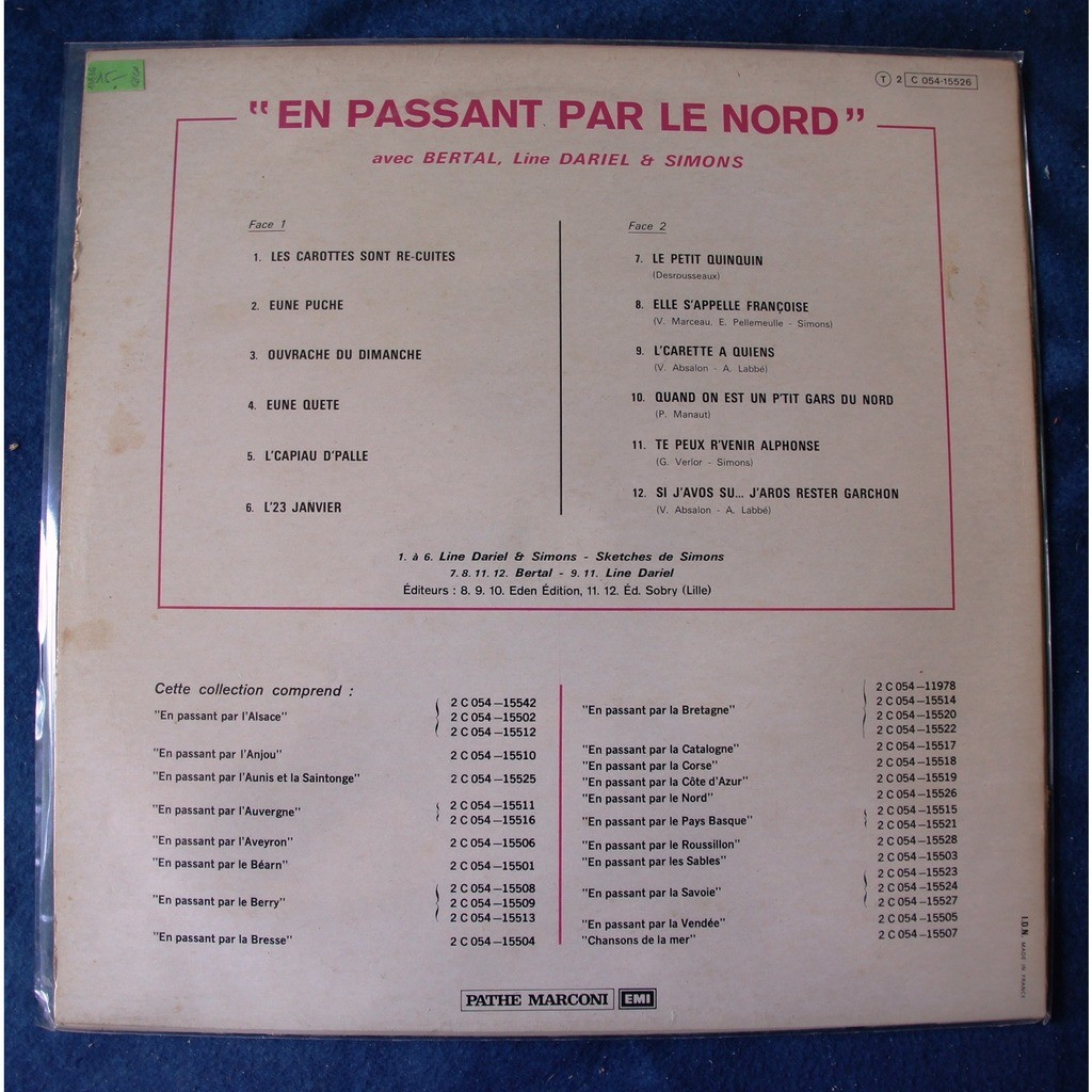 Folklore de france / en passant par le nord by Bertal, Line Dariel ...