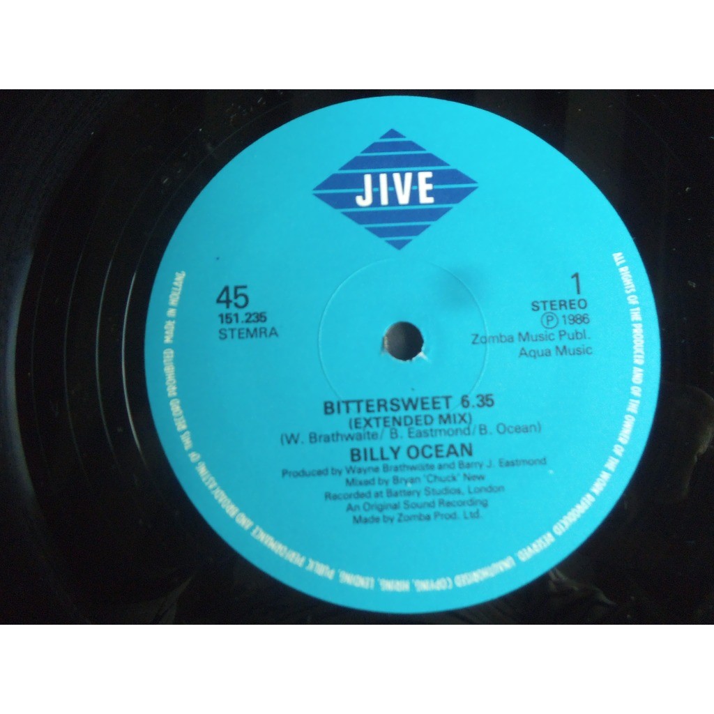 Bittersweet de Billy Ocean, Maxi 45T chez valou02 - Ref:119533710