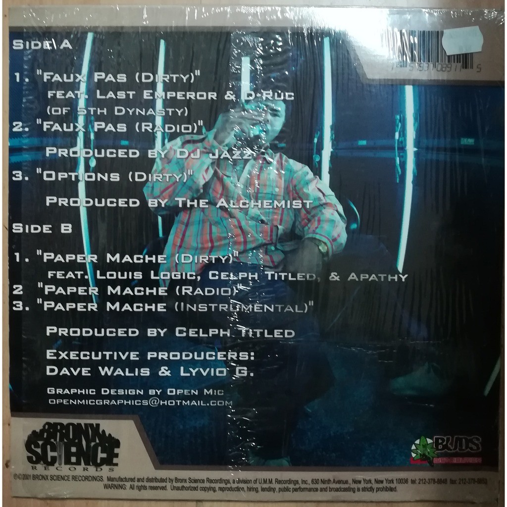 Faux pas ft the last emperor & d-rug (dirty, radio) / options / paper ...