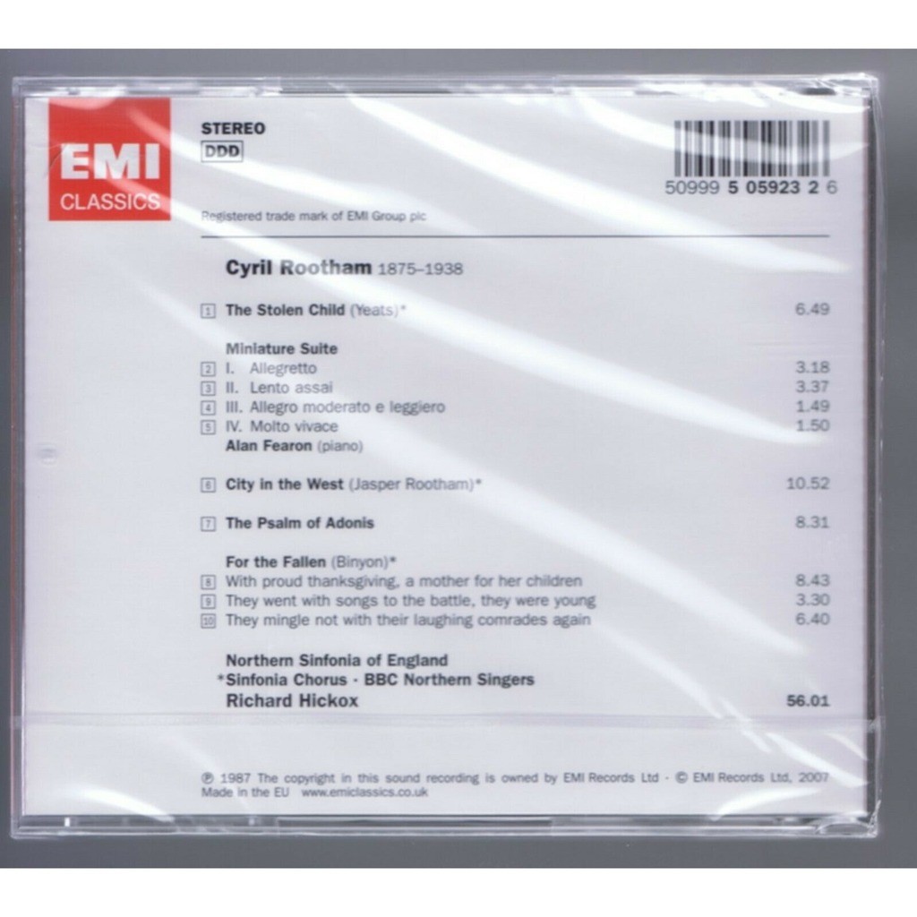 For the fallen; miniature suite;city in the west; etc / northern ...